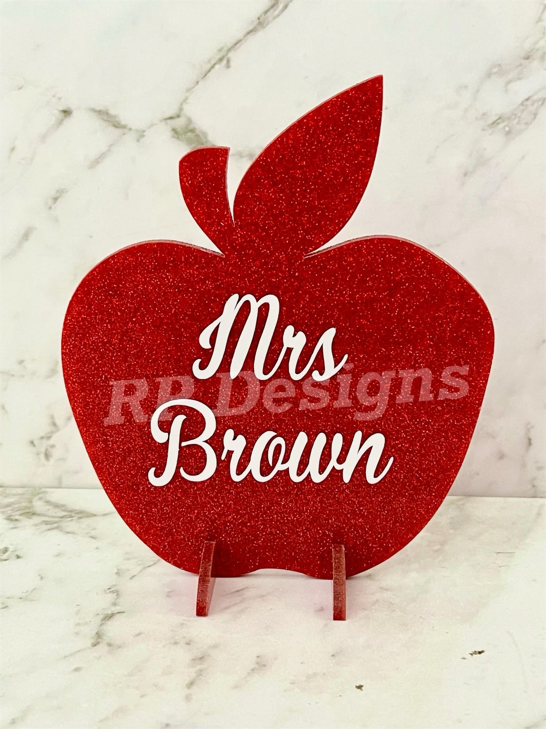 Acrylic Apple with Stand – RP Designs